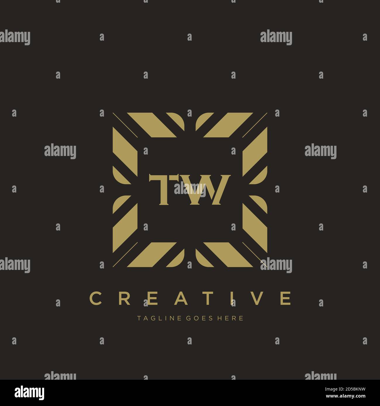 TW initial letter luxury ornament monogram logo template vector Stock Vector Image & Art - Alamy