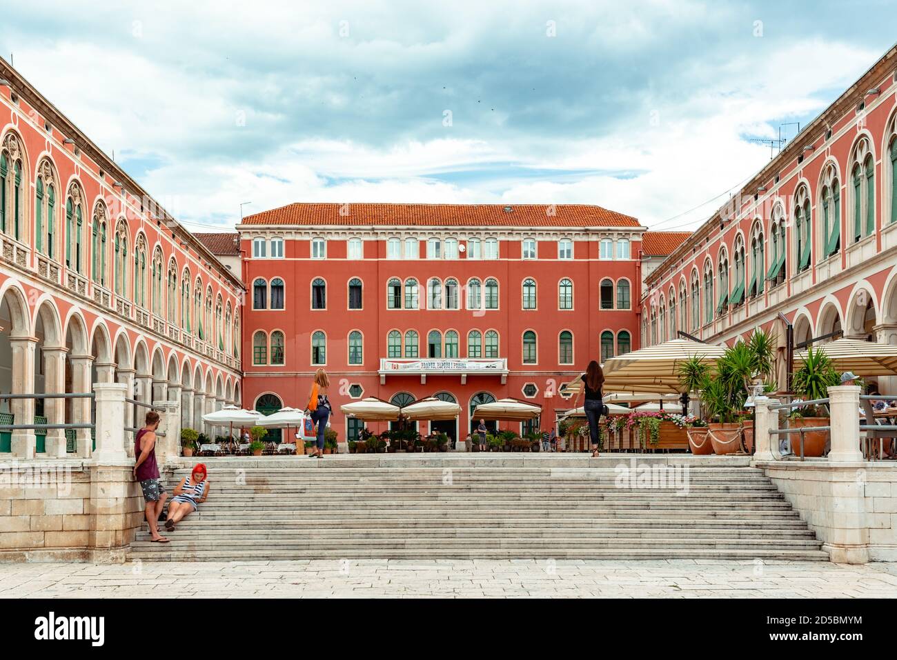 The Republic square of Split, Croatia Stock Photo - Alamy