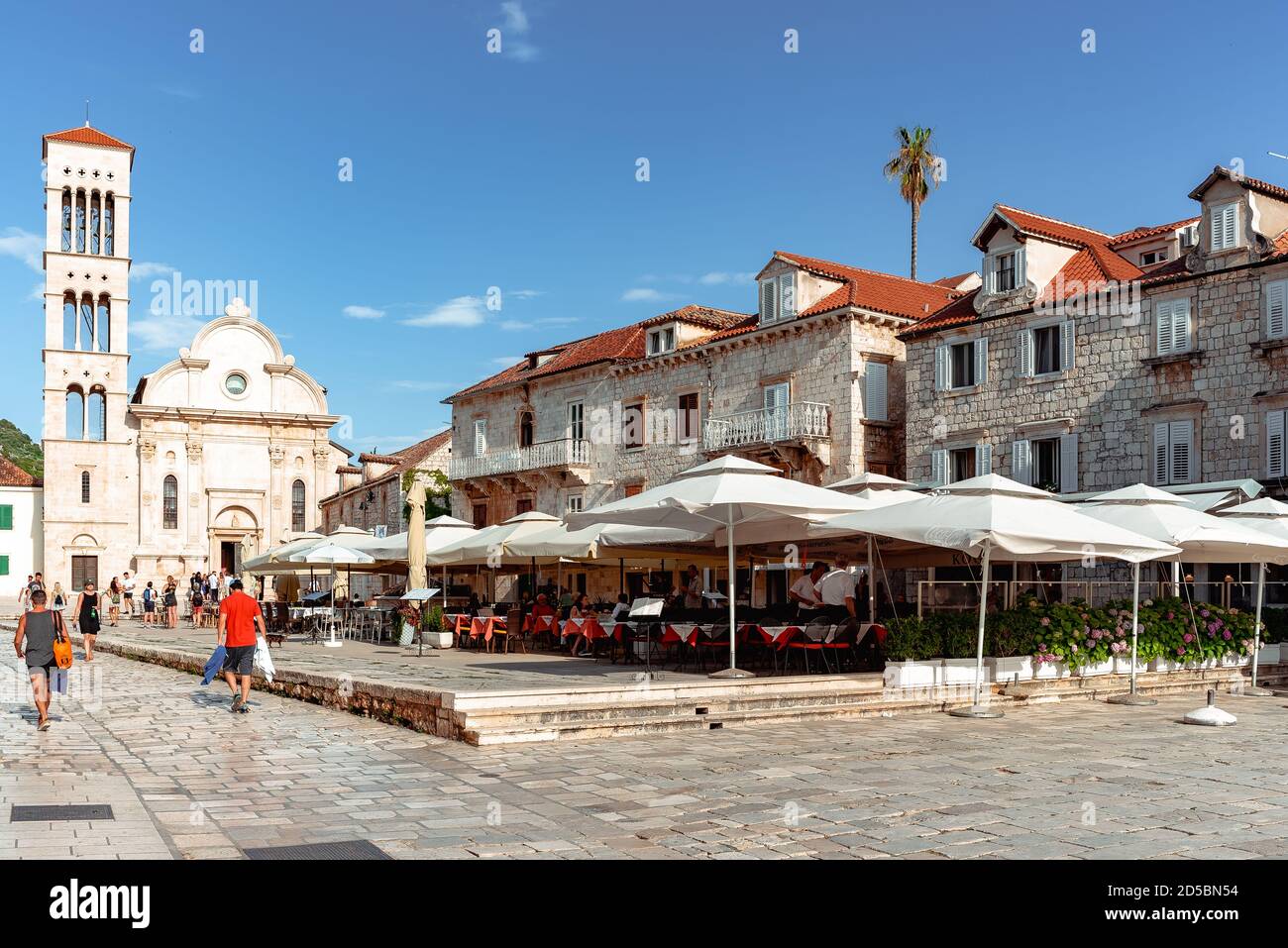 The town of Jelsa in Hvar Island, Croatia Stock Photo - Alamy