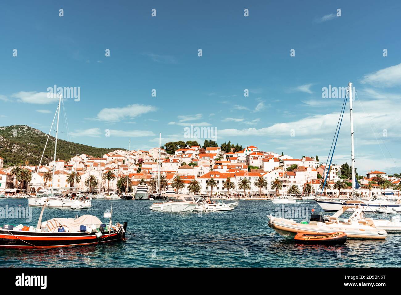 The port of Hvar Island in Croatia Stock Photo - Alamy