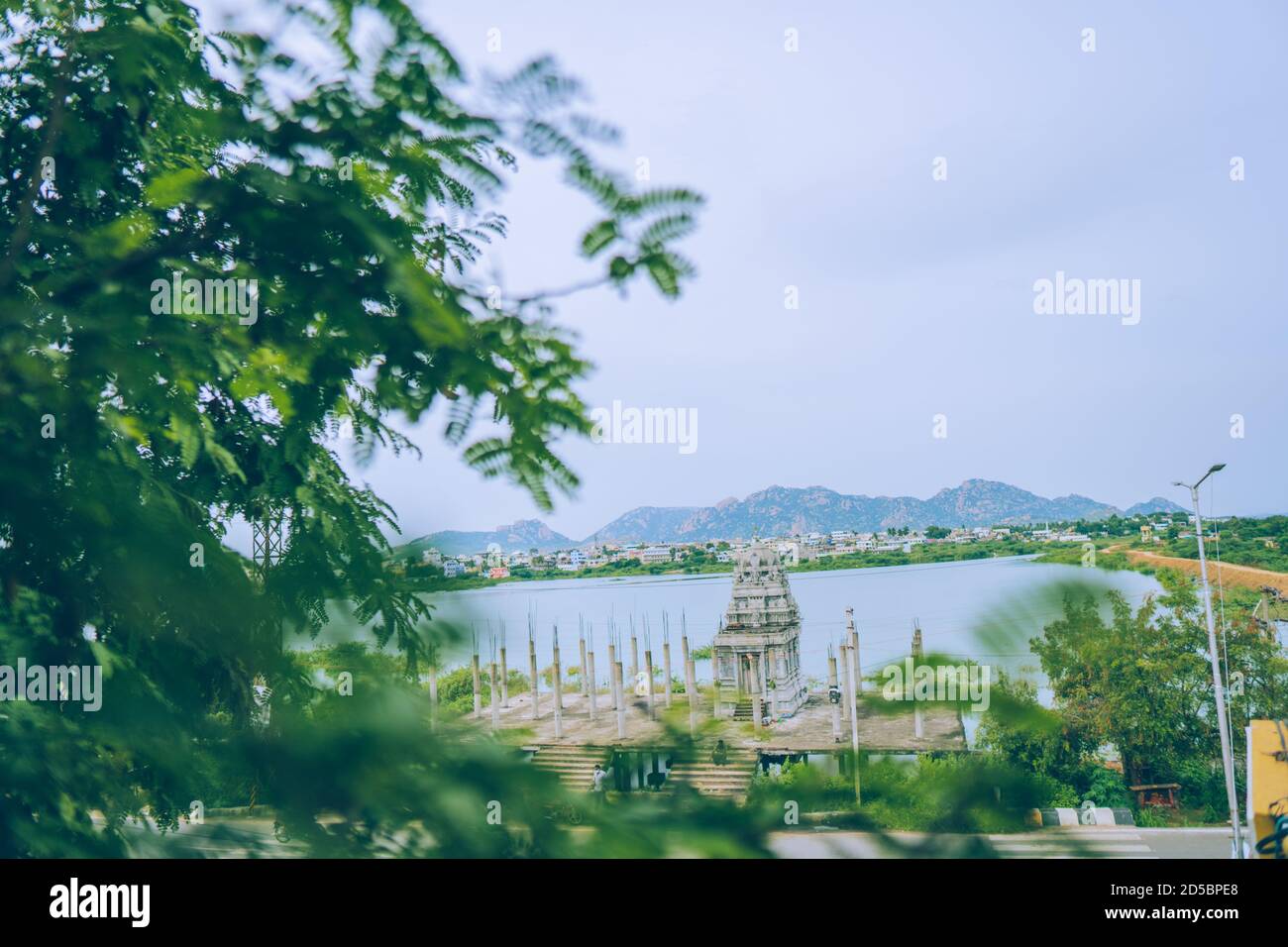 A landscape of temple in pileru Stock Photo - Alamy