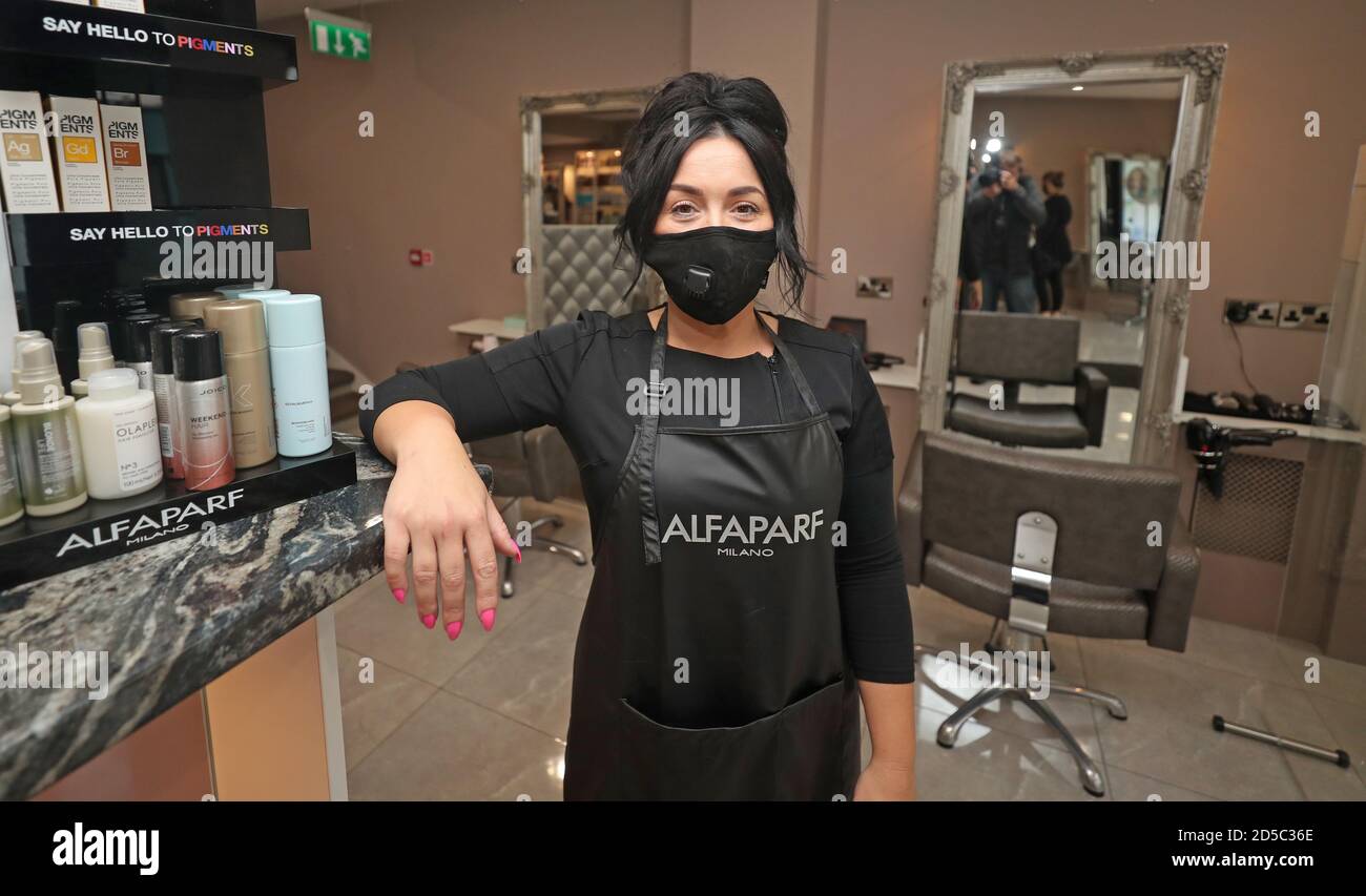 Laura Grufferty in her salon, the House of LA, in Athy, Co Kildare, as ...