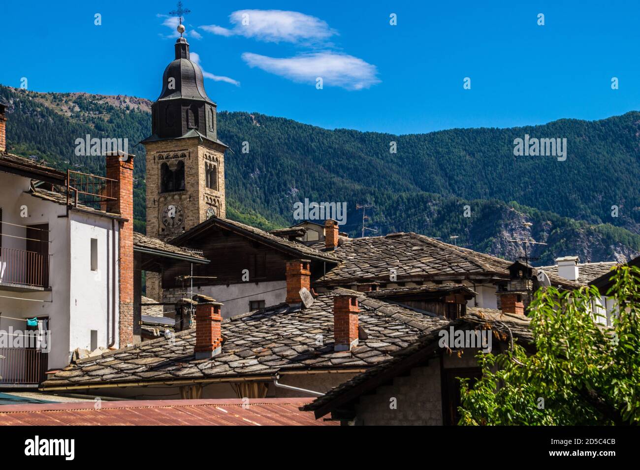 morgex in val aoste in italy Stock Photo - Alamy