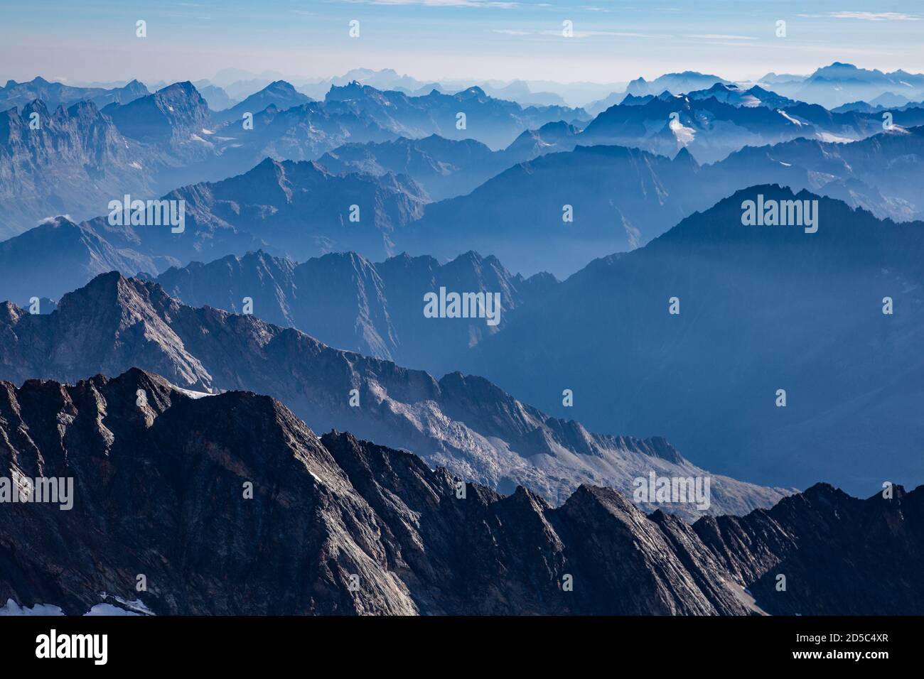 Summit view of distant mountains Stock Photo - Alamy