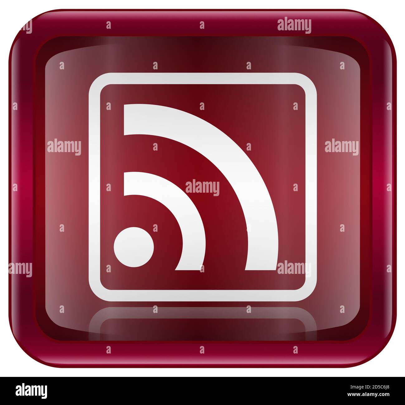 WI-FI icon red, isolated on white background Stock Photo - Alamy