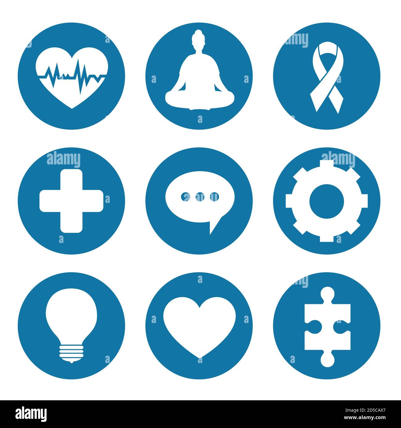 mental health set icons vector design Stock Vector Image & Art - Alamy