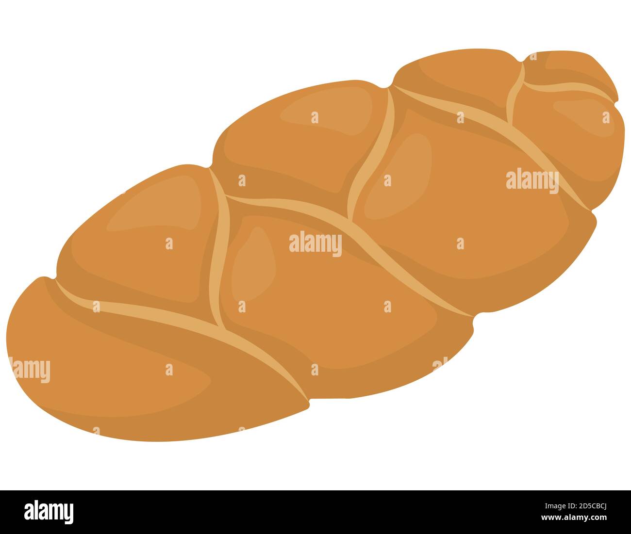 Loaf white bread in Stock Vector Images - Alamy