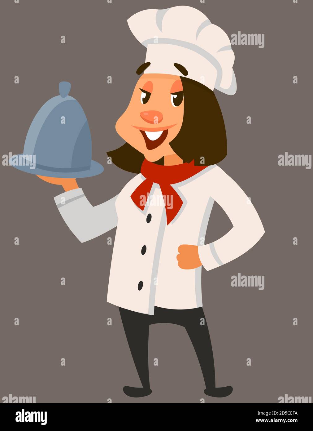 Female cartoon chef hi-res stock photography and images - Alamy