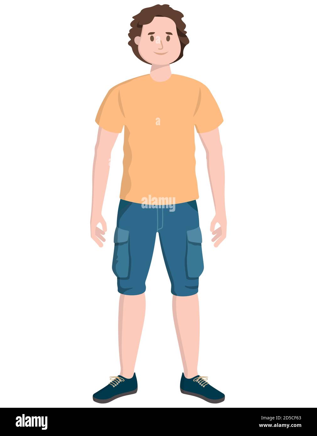 Man standing front view Stock Vector Images - Alamy