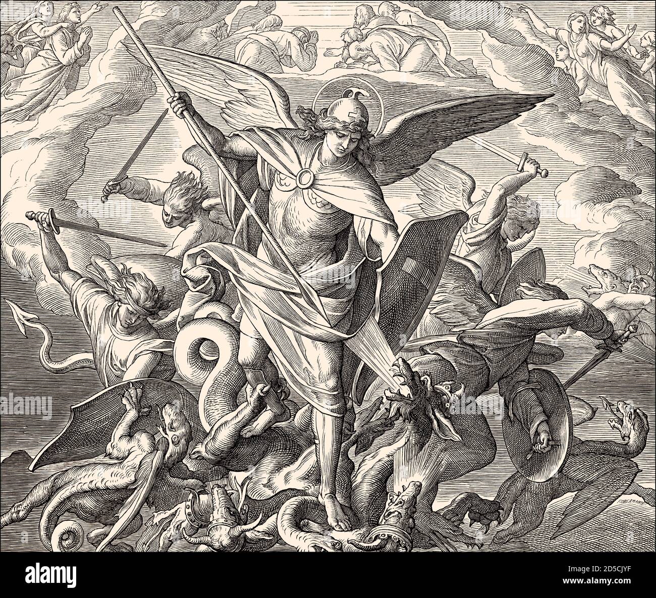 Saint Michael And The Dragon High Resolution Stock Photography and ...