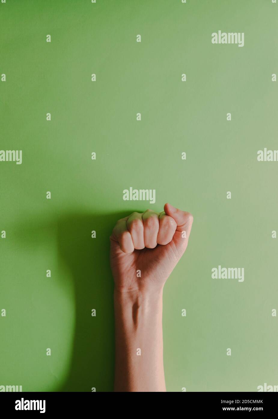 Vertical shot of clenched fist - concept of solidarity and support ...