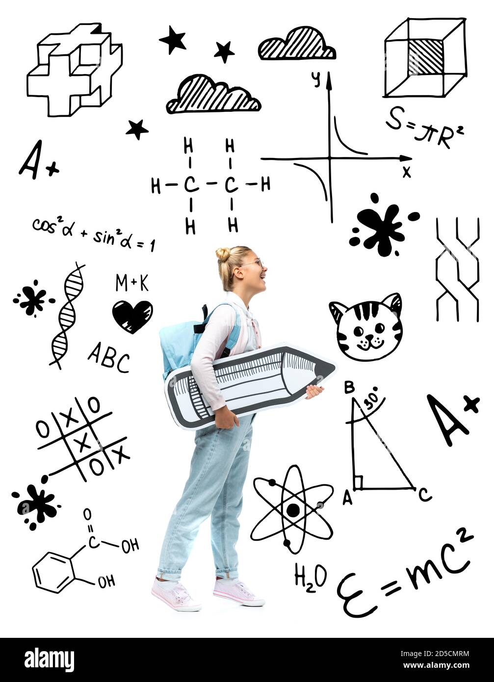 Math symbols paper hi-res stock photography and images - Alamy