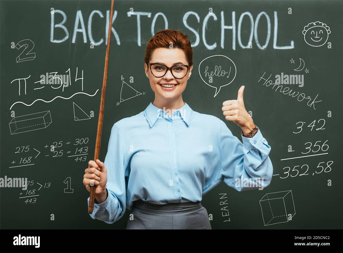 Teacher stick illustration hi-res stock photography and images - Alamy