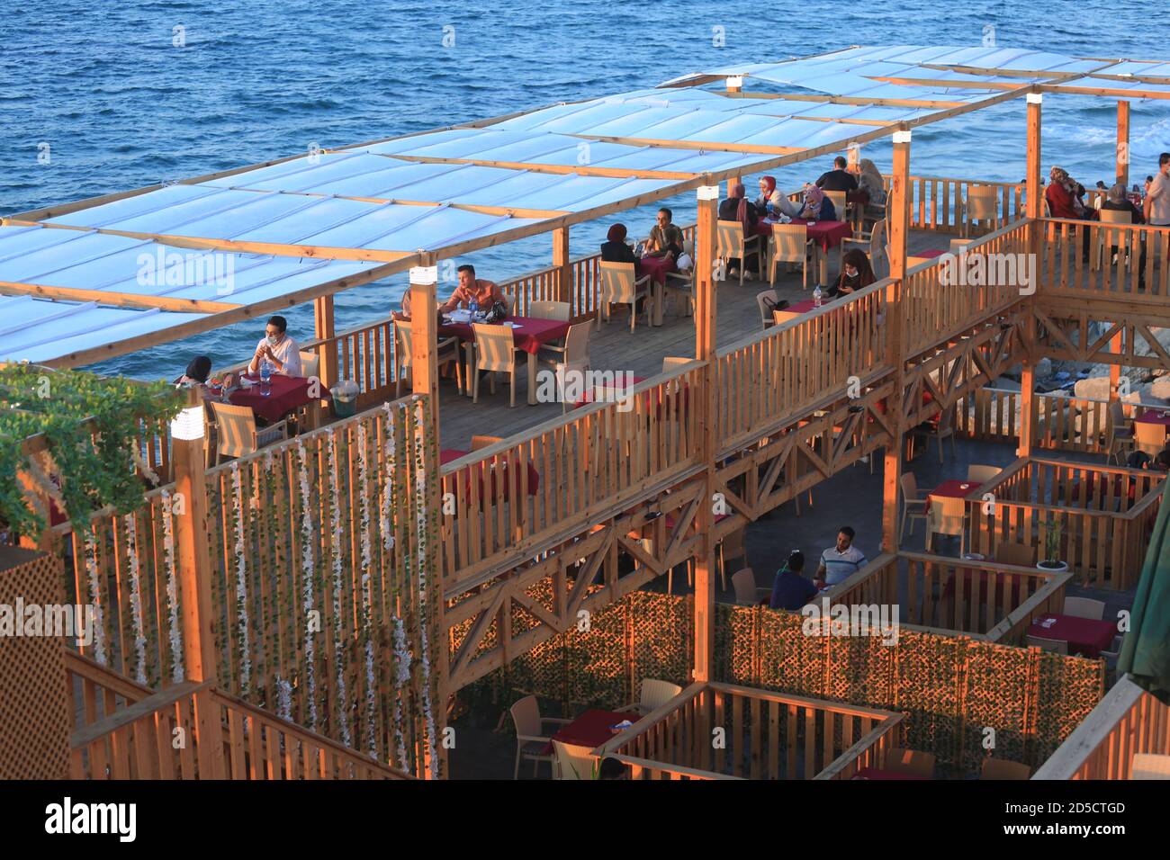 Gaza beach café hi-res stock photography and images - Alamy