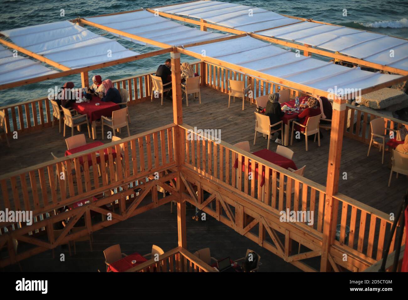 Gaza beach café hi-res stock photography and images - Alamy