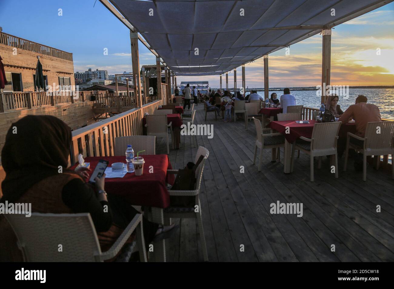 Gaza beach café hi-res stock photography and images - Alamy