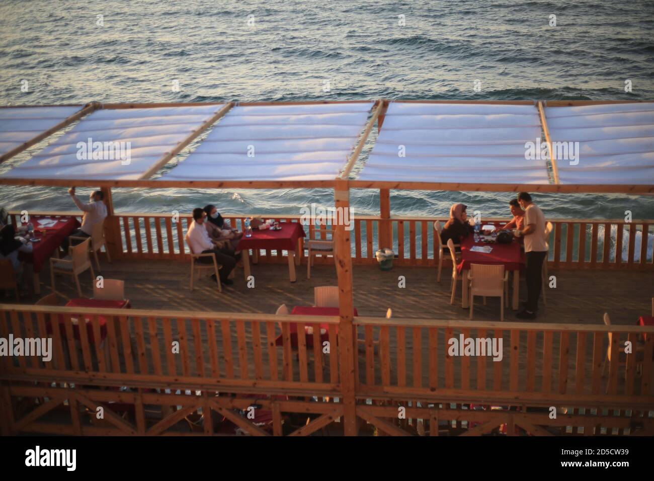 Gaza beach café hi-res stock photography and images - Alamy