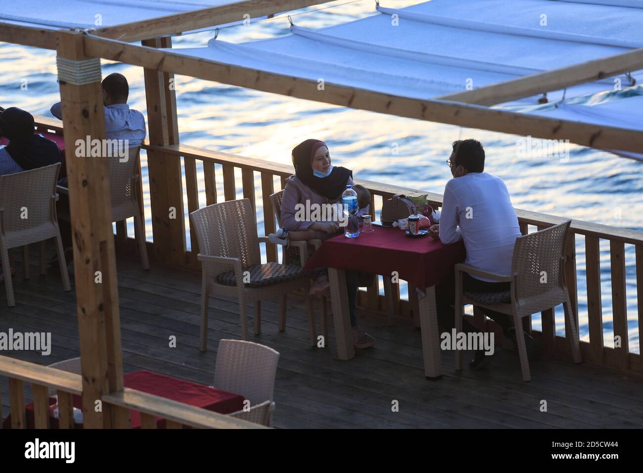 Gaza beach café hi-res stock photography and images - Alamy