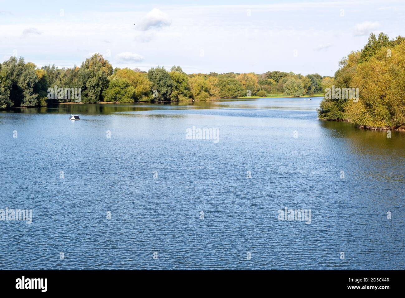 Alton Water reservoir lake flooded valley, Suffolk, England, UK ...