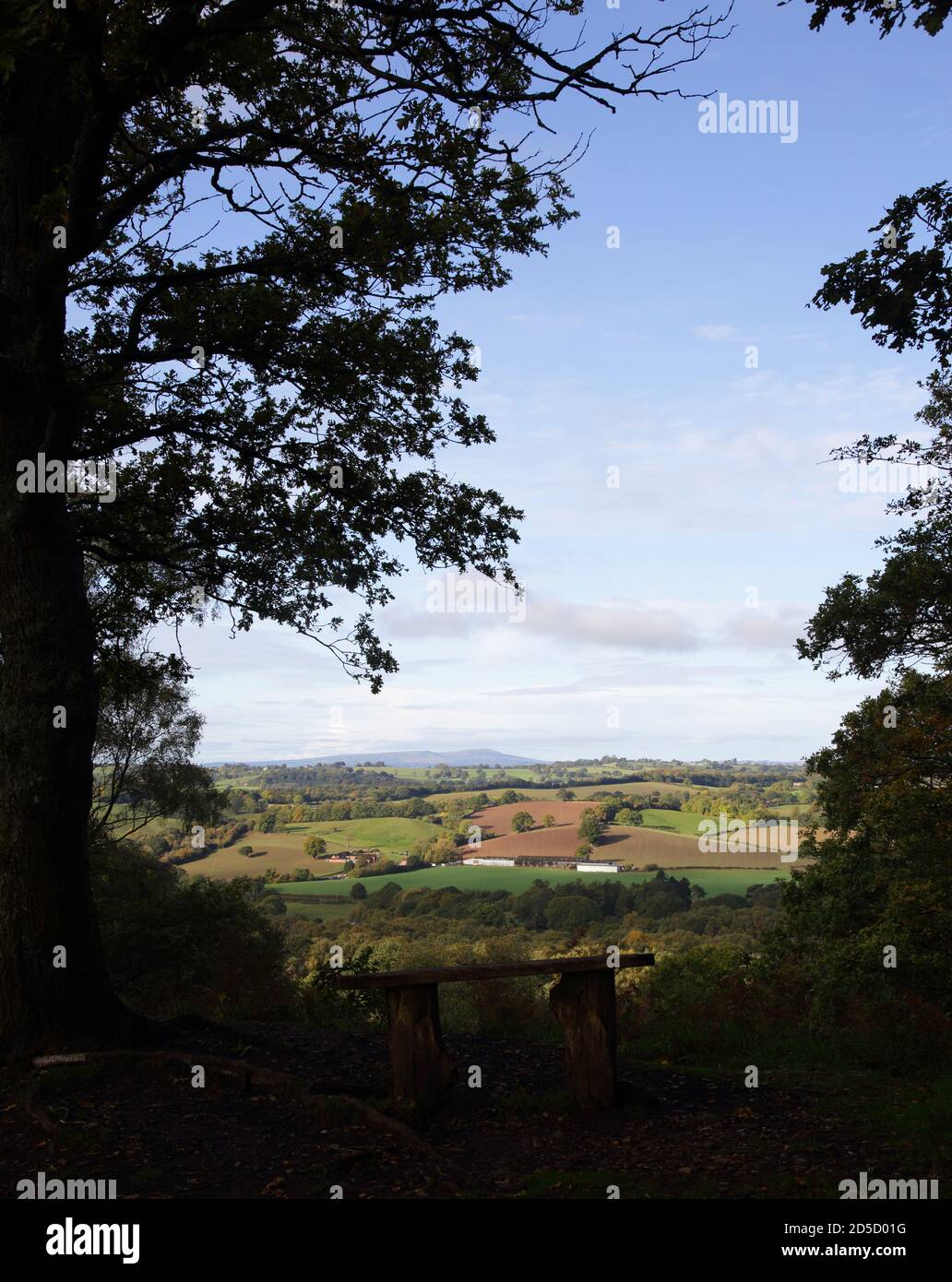 View looking west from Kinver edge, Staffordshire, England, UK Stock ...