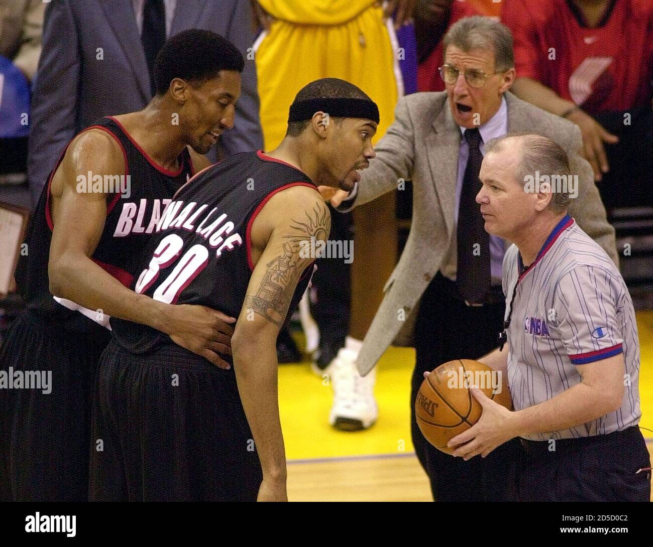 Rasheed wallace portland trail blazers hi-res stock photography and ...