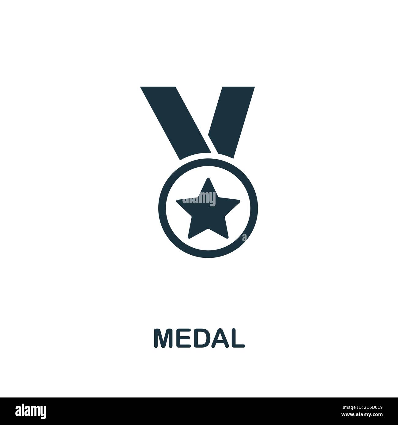 Medal icon. Simple element from loyalty program collection. Filled ...