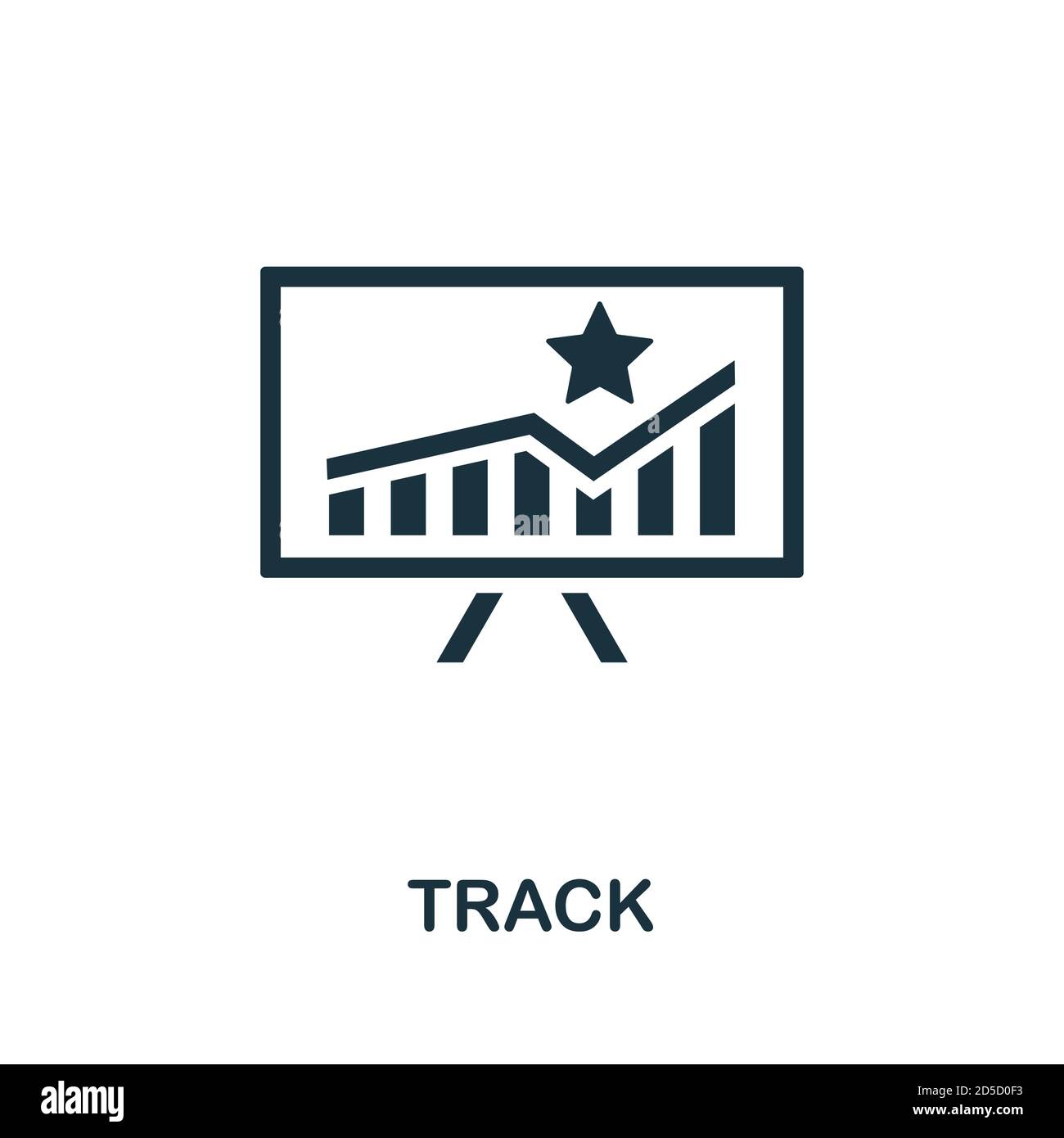 Track icon. Simple element from loyalty program collection. Filled ...