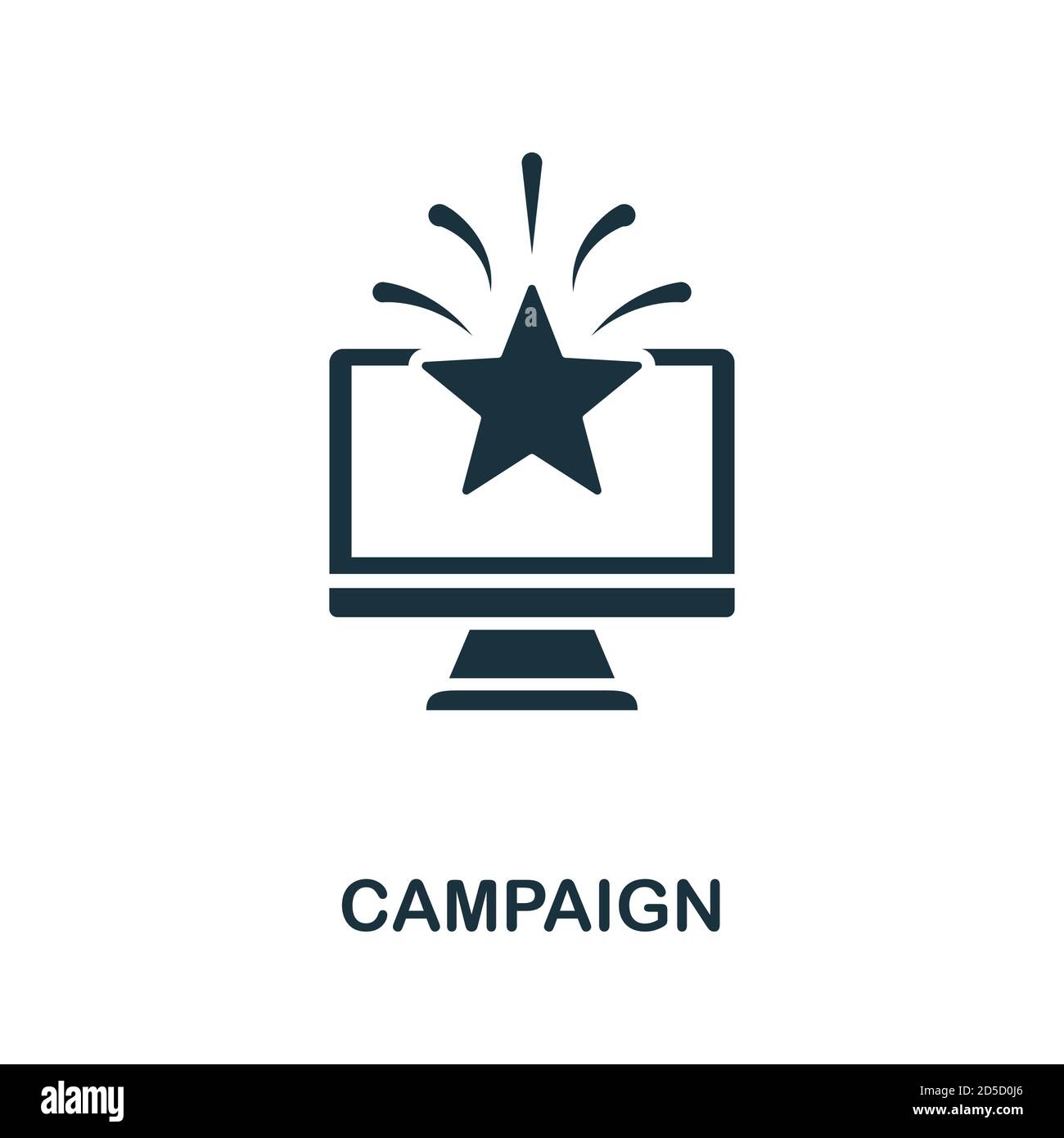 Campaign icon. Simple element from loyalty program collection. Filled ...