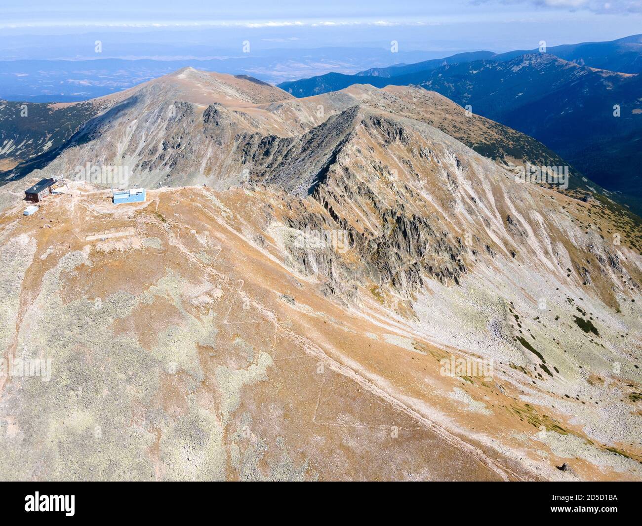 Aerial view of Musala peak, Rila mountain, Bulgaria Stock Photo - Alamy