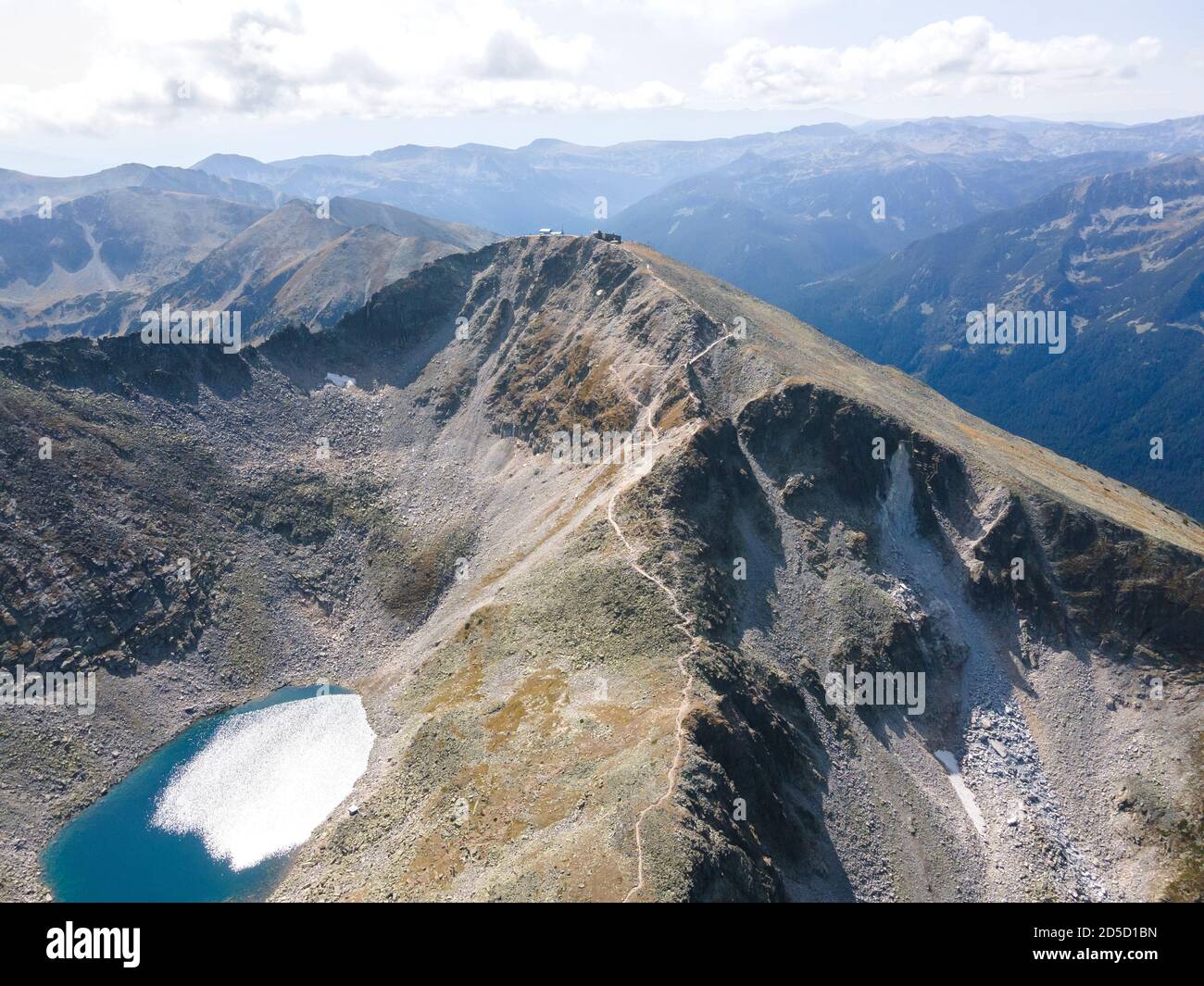 Aerial view of Musala peak, Rila mountain, Bulgaria Stock Photo - Alamy