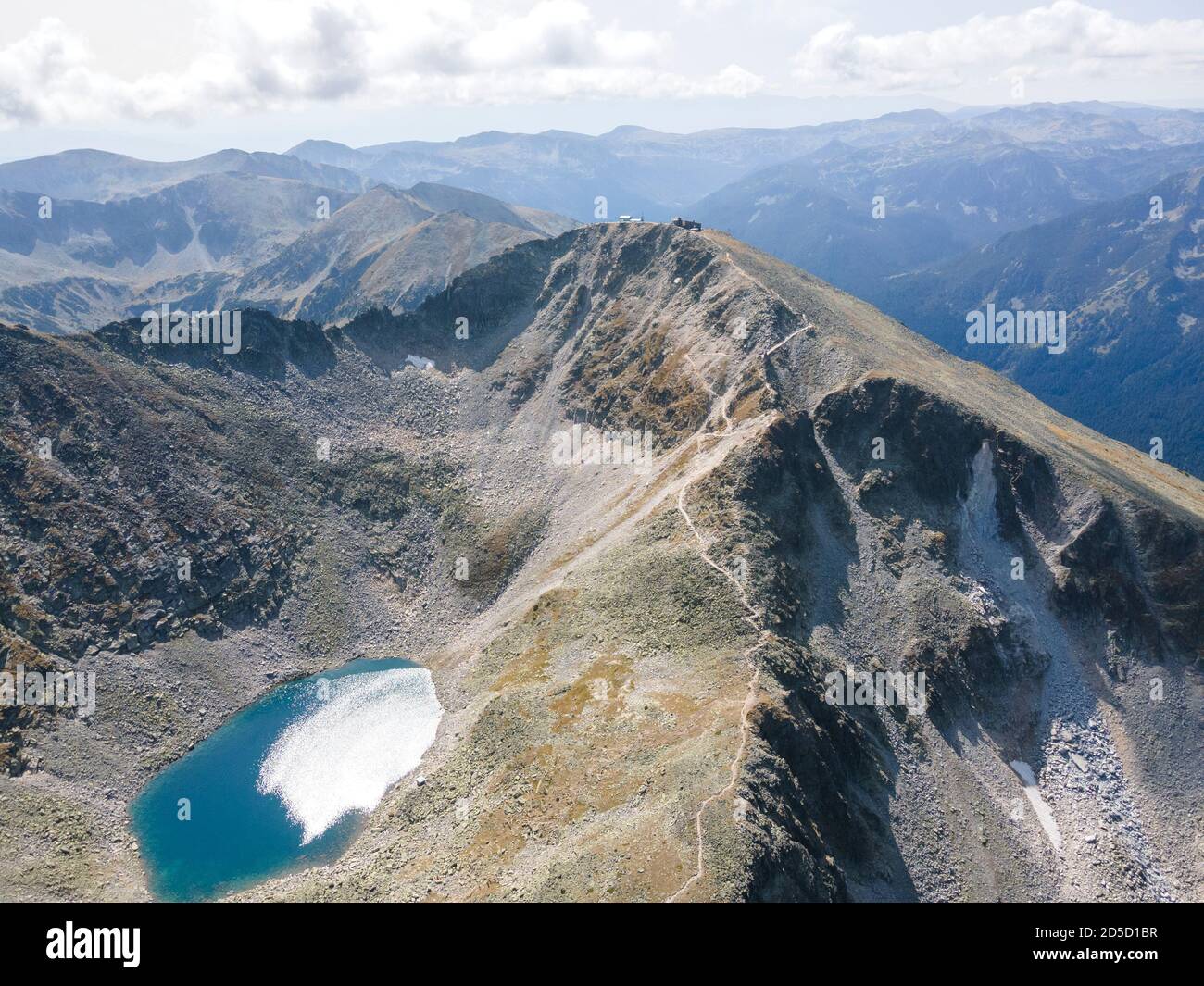 Aerial view of Musala peak, Rila mountain, Bulgaria Stock Photo - Alamy