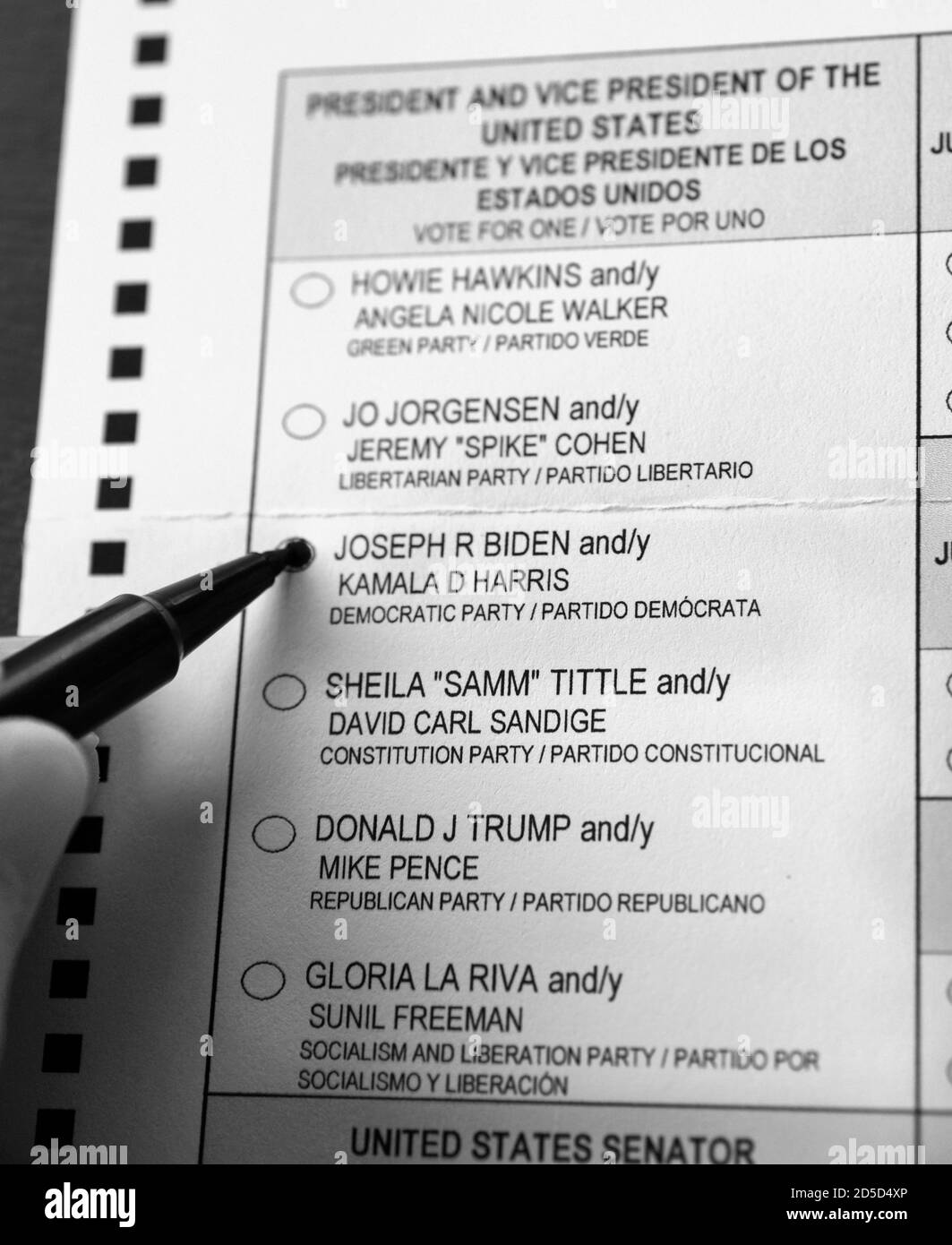 Usa election 2020 in Black and White Stock Photos & Images - Alamy