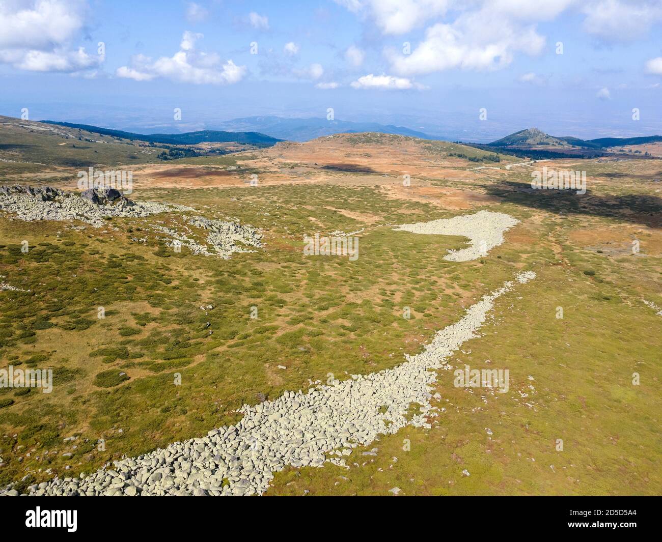 Aerial view of Landscape of Vitosha Mountain, Sofia City Region ...
