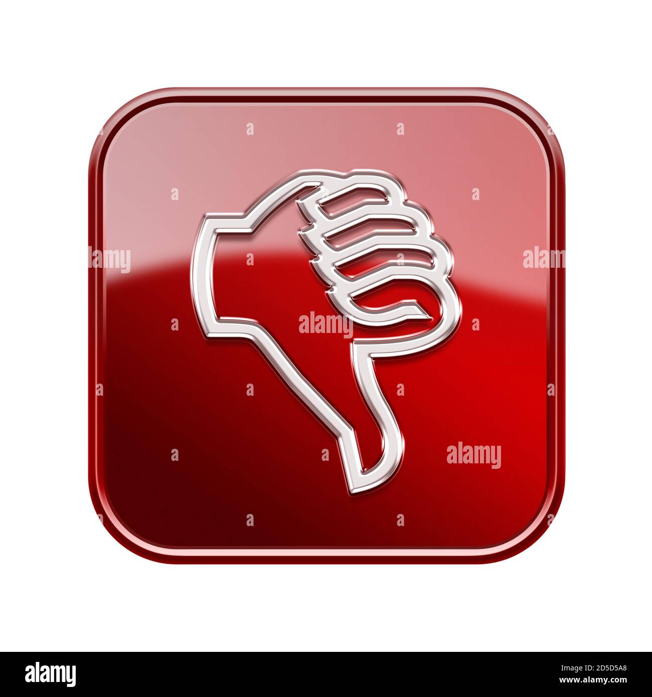 Red button no icon Cut Out Stock Images & Pictures - Alamy