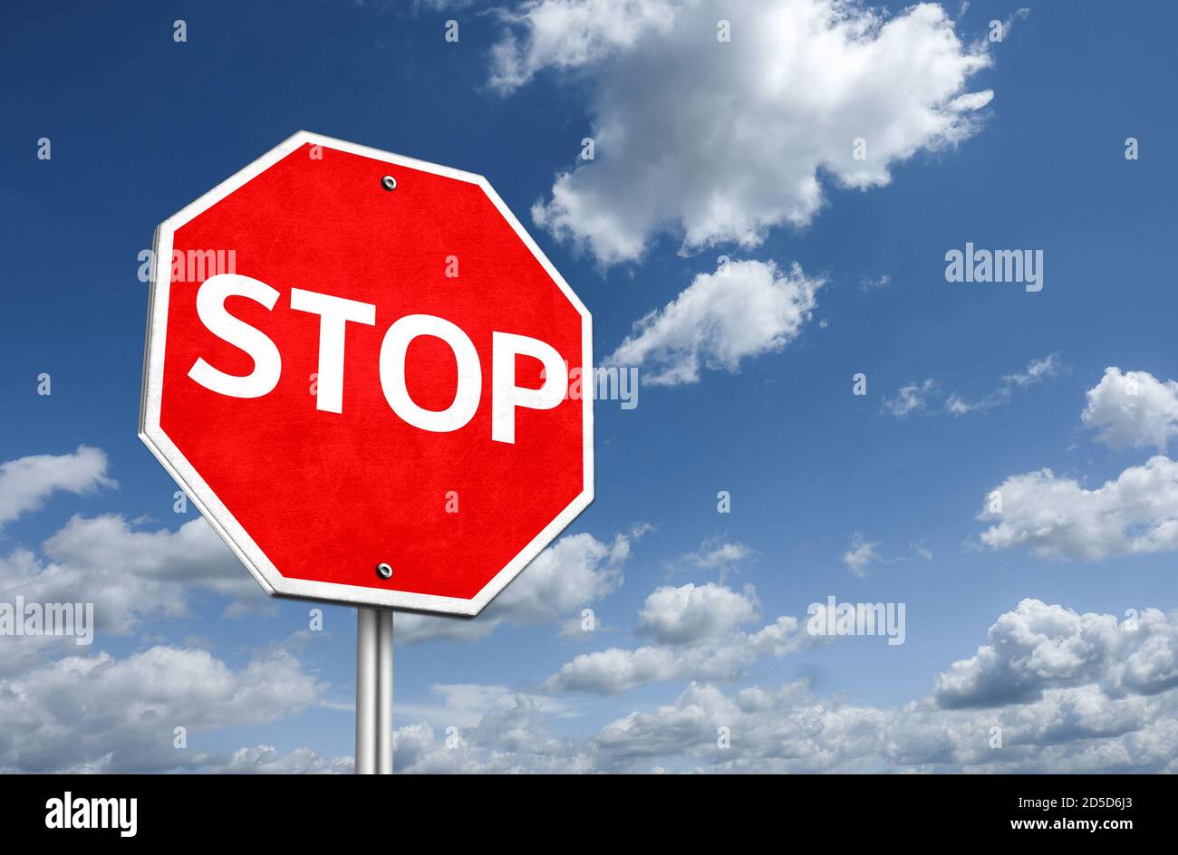 Stop sign on highway hi-res stock photography and images - Alamy