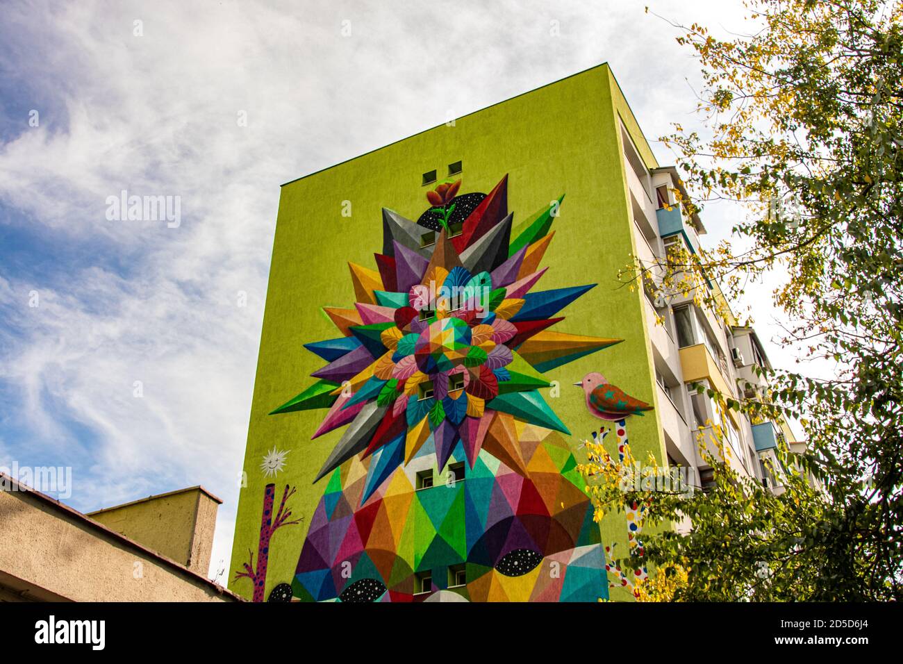 Colorful graffiti wall on street Stock Photo - Alamy