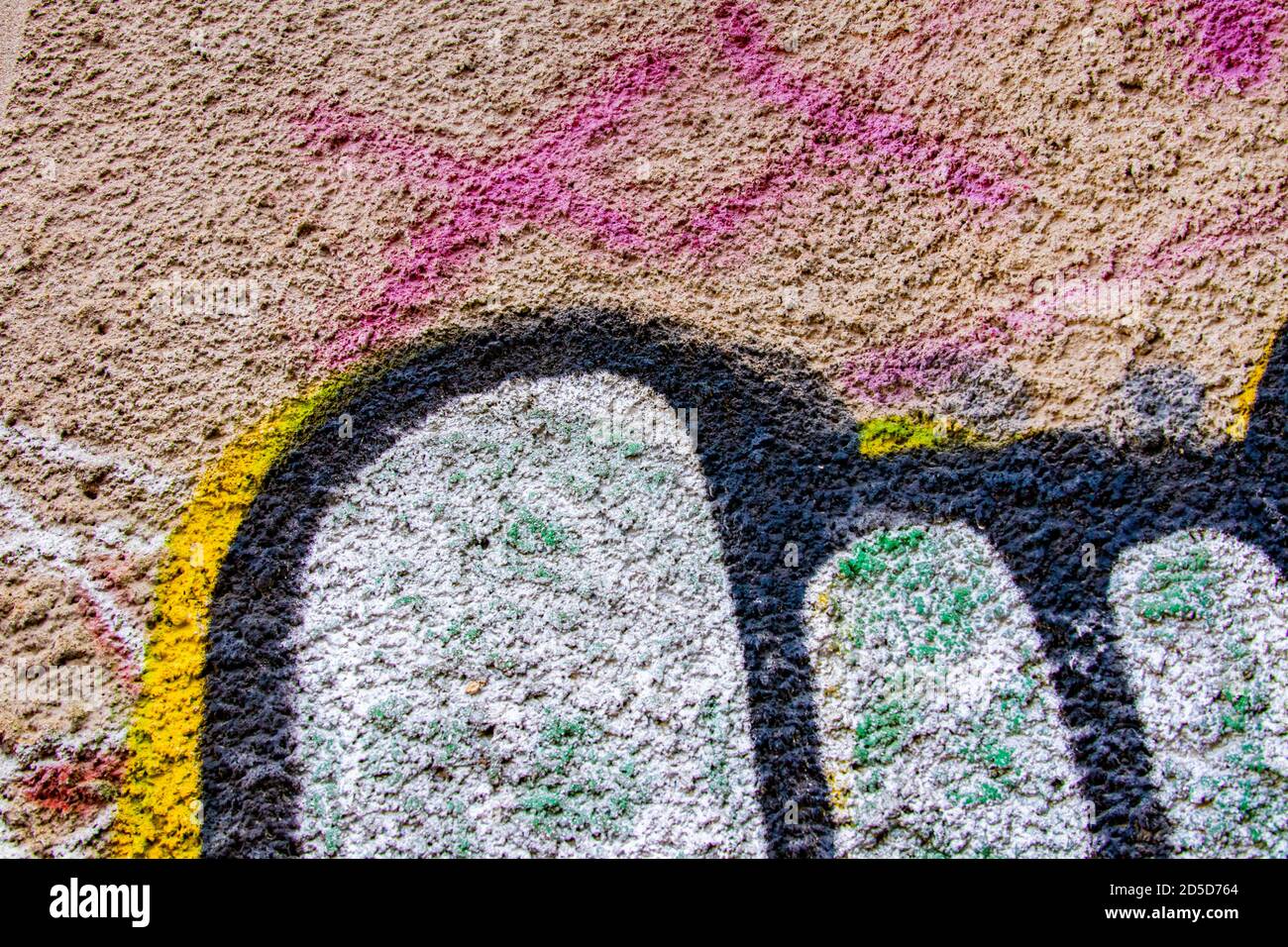 Colorful graffiti wall on street Stock Photo - Alamy