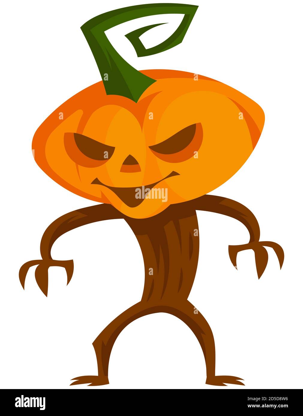 Pumpkin-headed monster in intimidating pose. Halloween character in ...