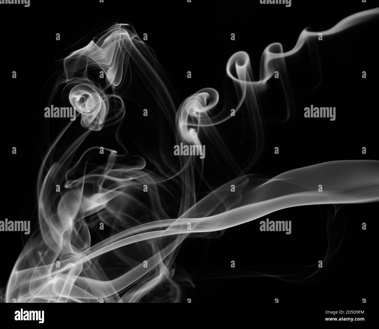 Gray color abstract smoke shape on black smooth background Stock Photo ...