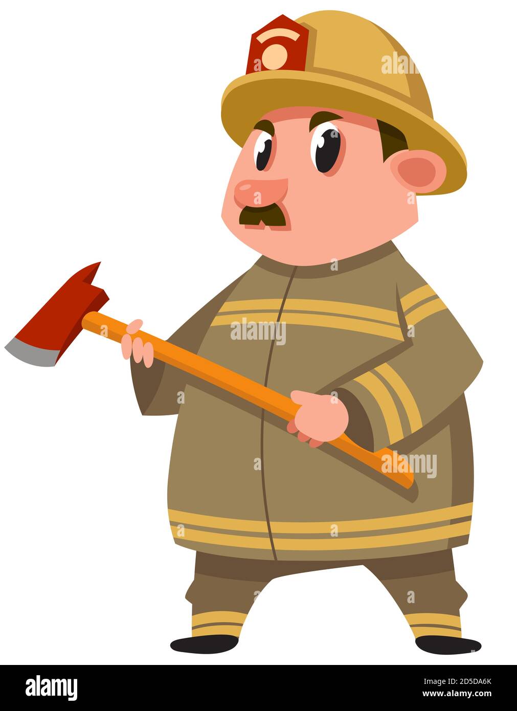 Service firefighter man cartoon rescue hi-res stock photography and images - Alamy