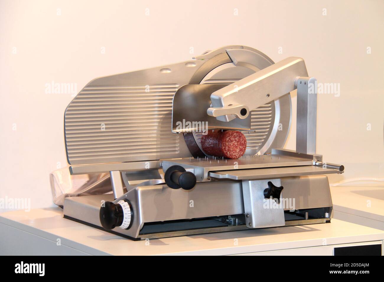 Catering Equipment for Producing Slices of Cooked Meat Stock Photo - Alamy