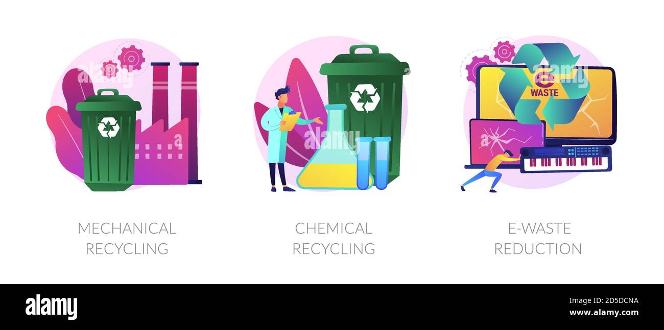 Waste material reuse vector concept metaphors Stock Vector Image & Art ...