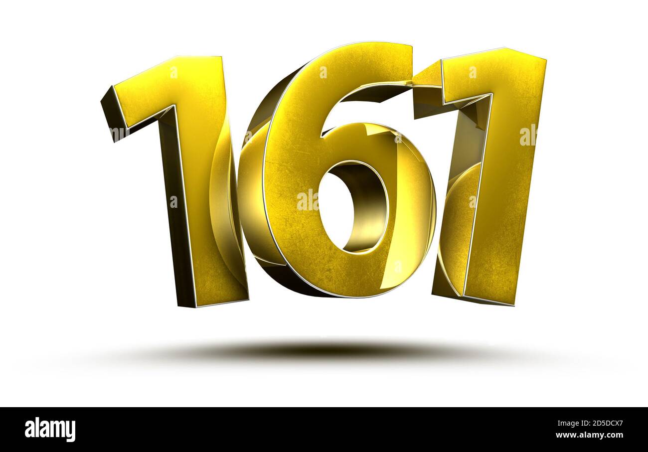 3d number 161 hi-res stock photography and images - Alamy