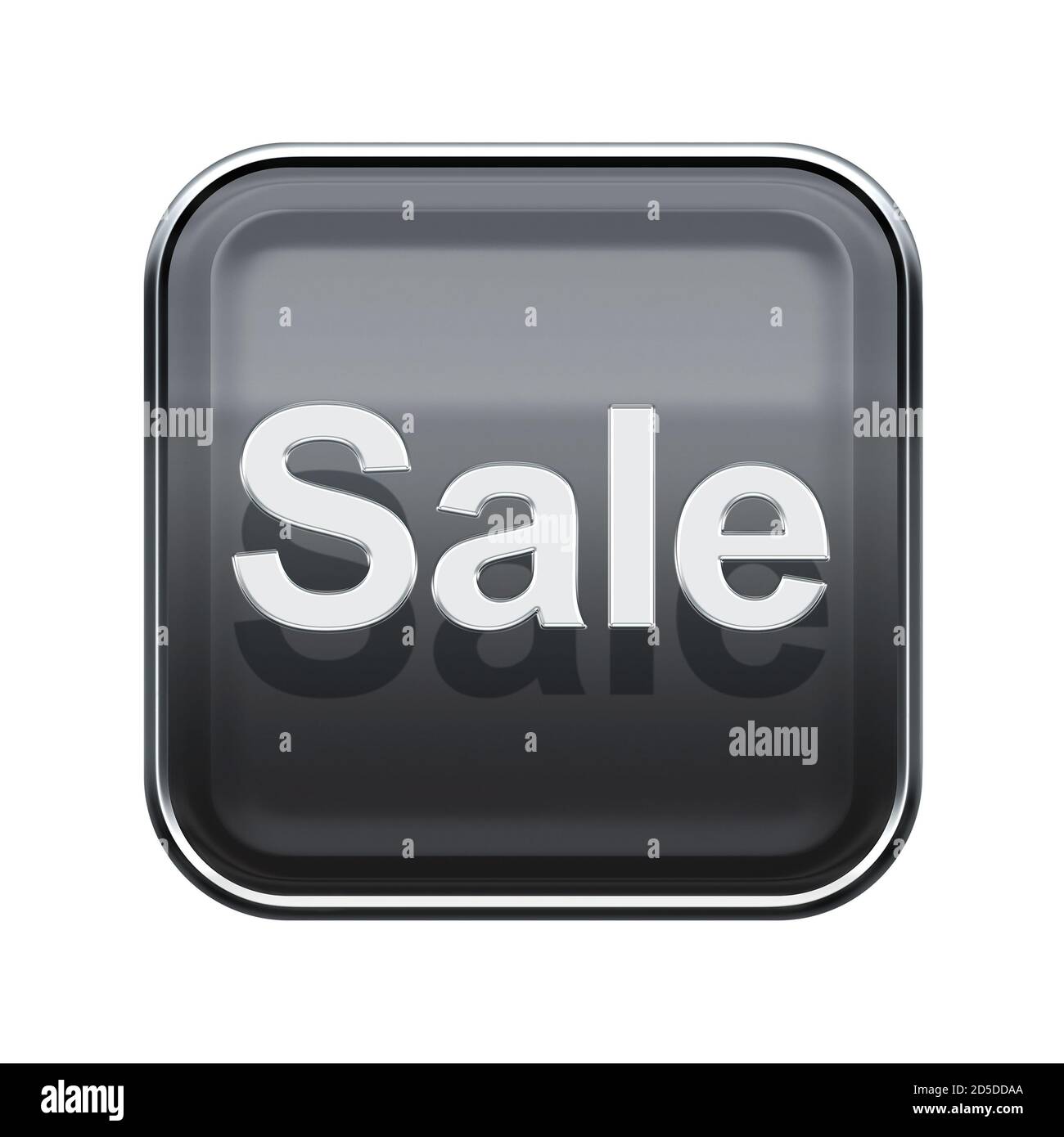 Sale icon glossy grey, isolated on white background Stock Photo - Alamy