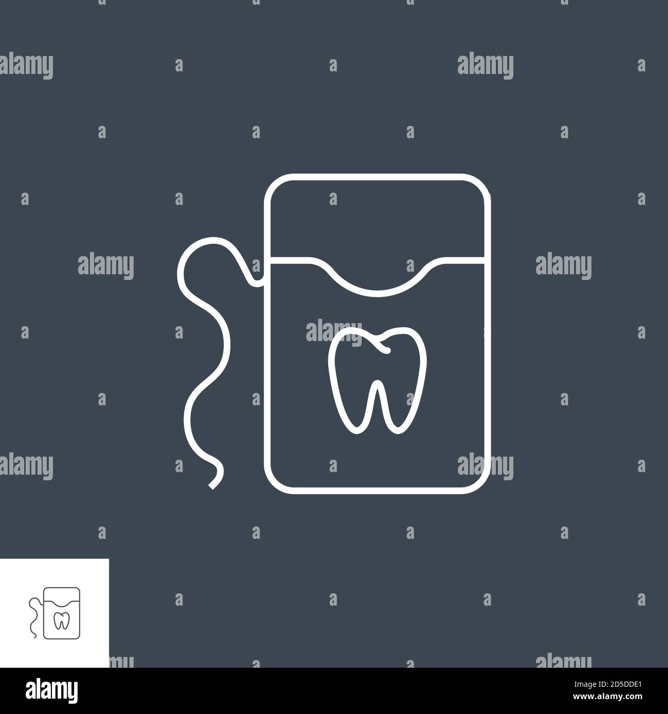 Dental Floss Line Icon Stock Vector Image & Art - Alamy