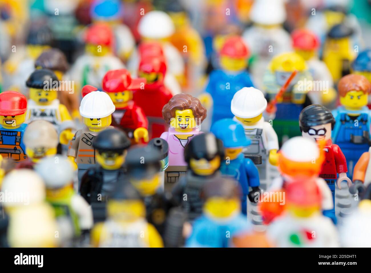 Group of Various Lego Mini Characters Stock Photo - Alamy