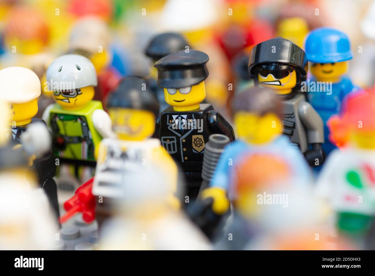 Group of Various Lego Mini Characters Stock Photo - Alamy
