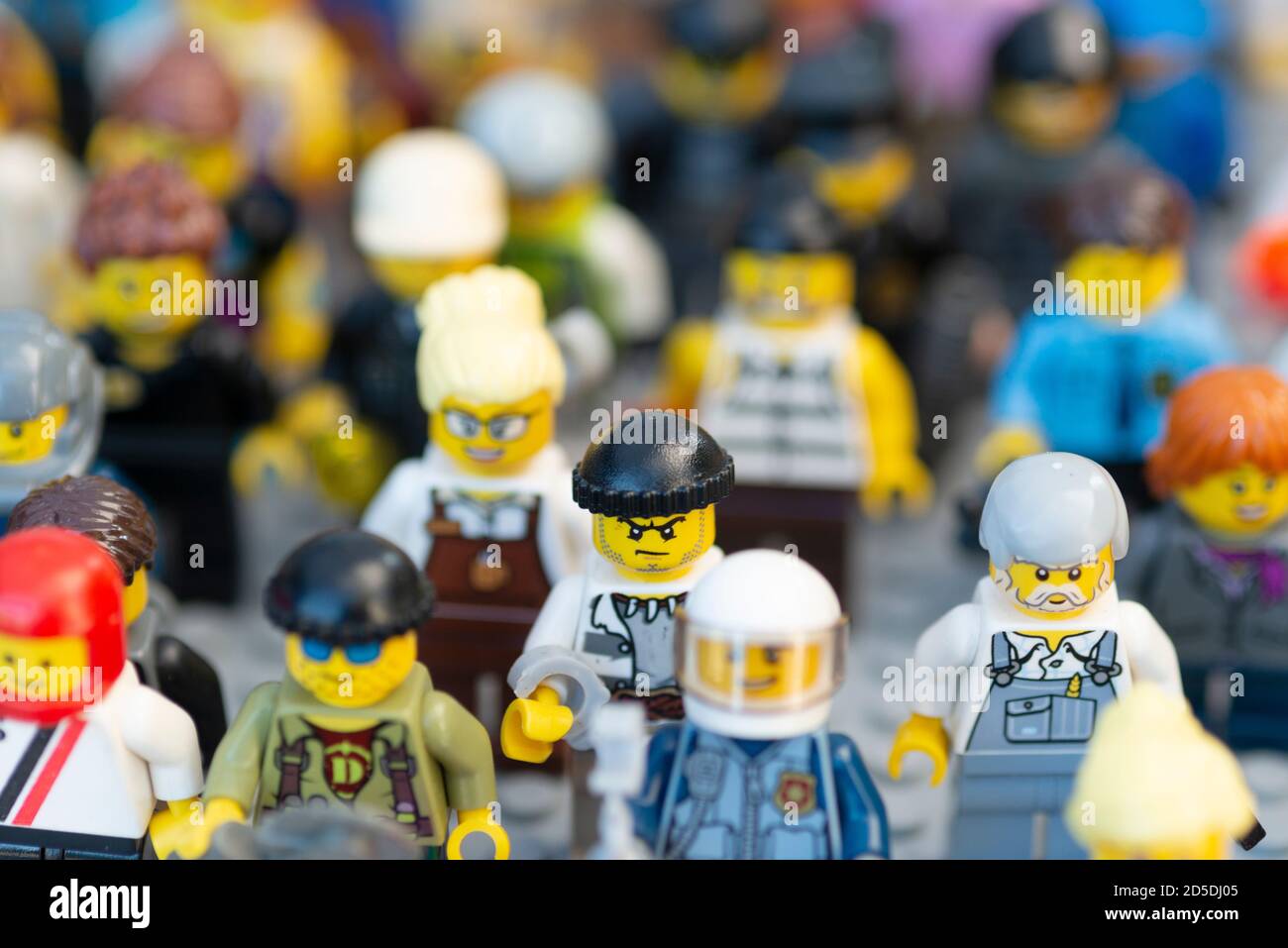 Group of Various Lego Mini Characters Stock Photo - Alamy