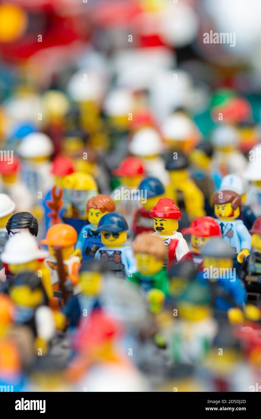 Group of Various Lego Mini Characters Stock Photo - Alamy