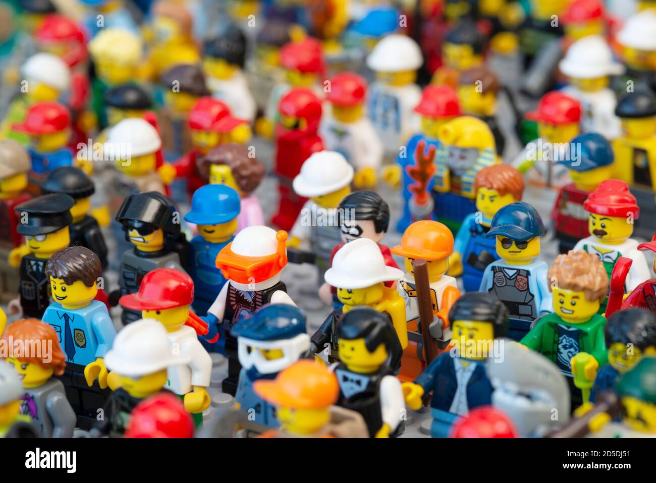 Group of Various Lego Mini Characters Stock Photo - Alamy